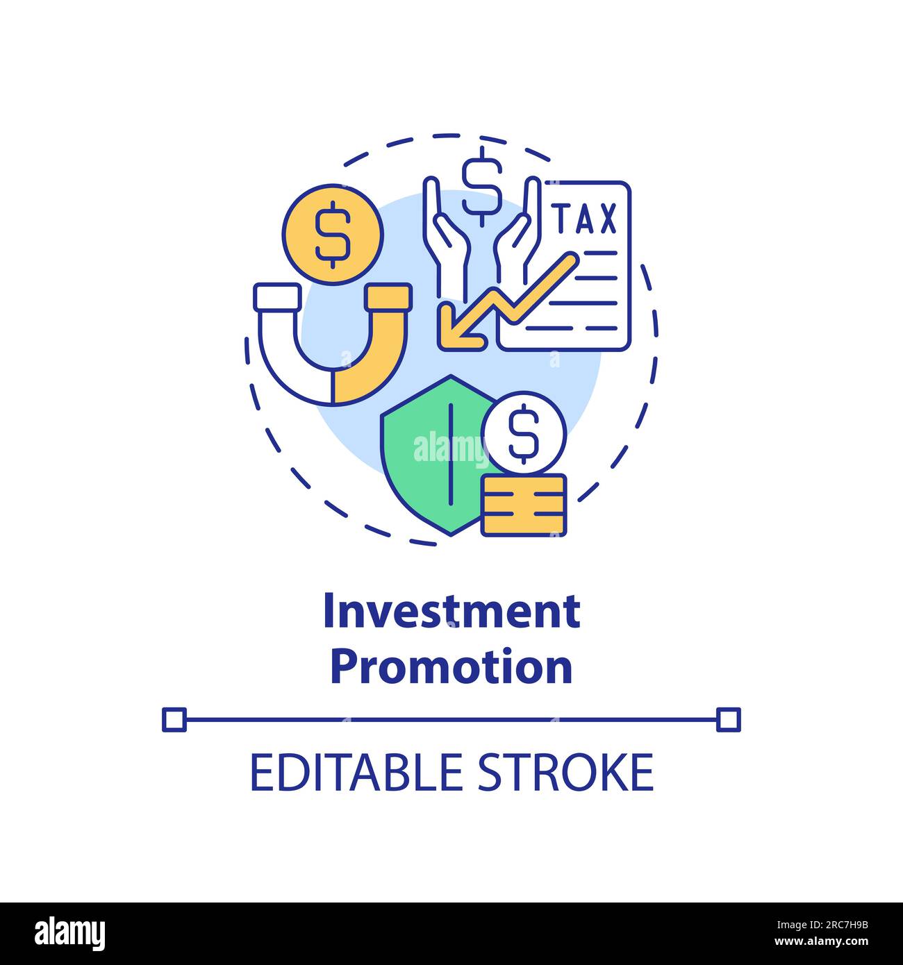 Customizable investment promotion icon FDI concept Stock Vector Image ... Customizable investment promotion icon FDI concept Stock Vector Image ...