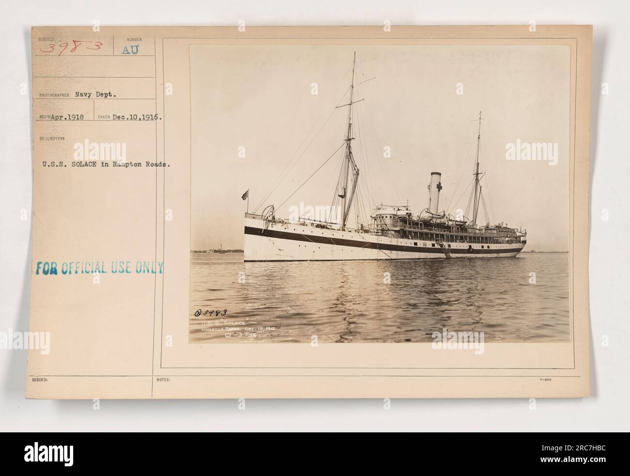 U.S.S. Solace, a hospital ship operated by the Navy, is seen docked in ...