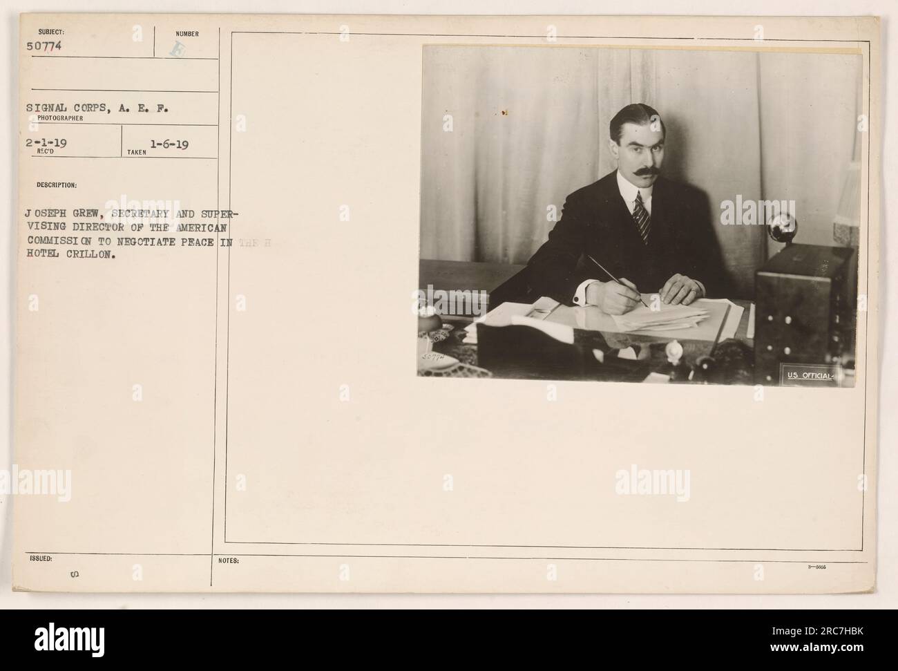 Joseph Grew, the Secretary and Supervising Director of the American ...