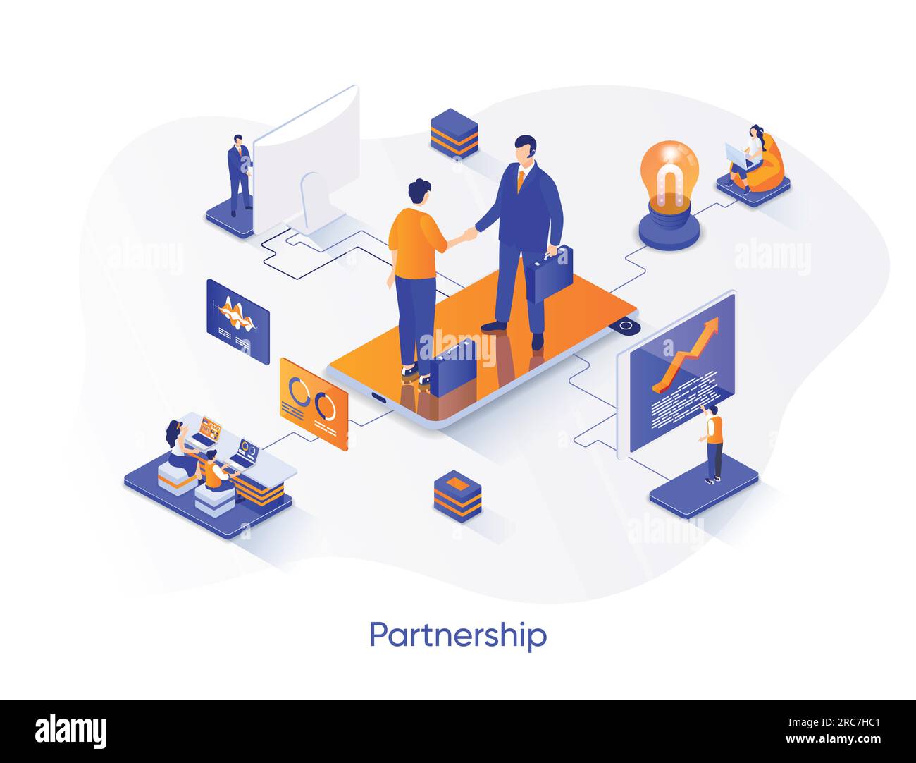 Partners agreement Stock Vector Images - Alamy