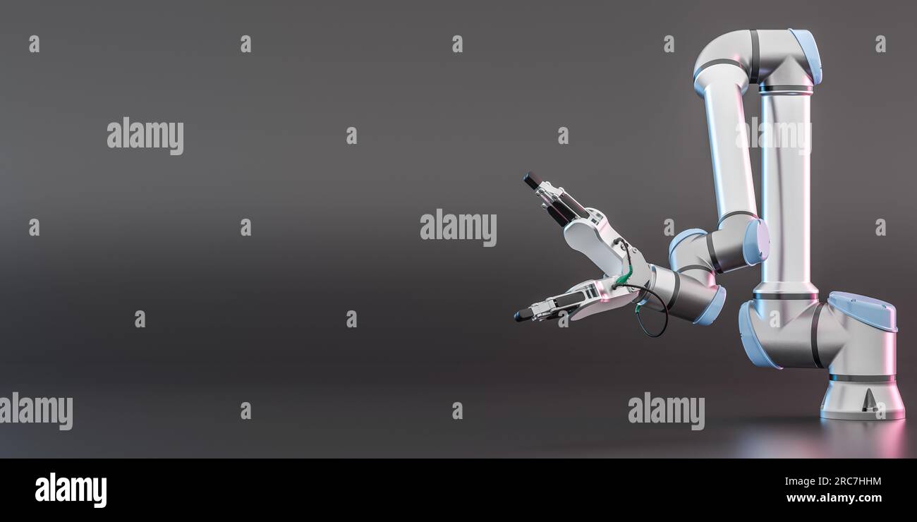 Industrial robot manipulator. Modern industrial technology. robotic arm ...