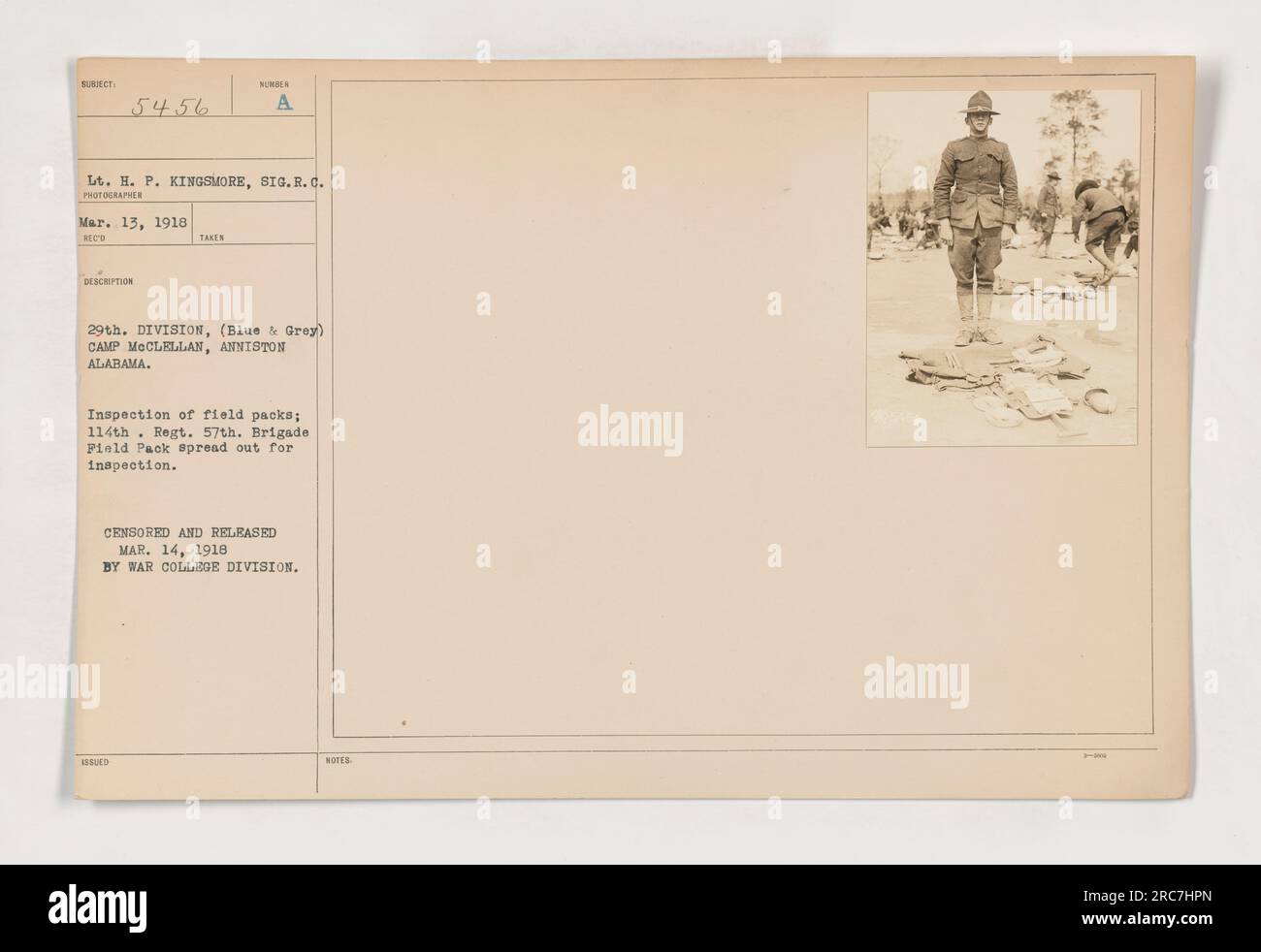 Field packs inspection hi-res stock photography and images - Alamy