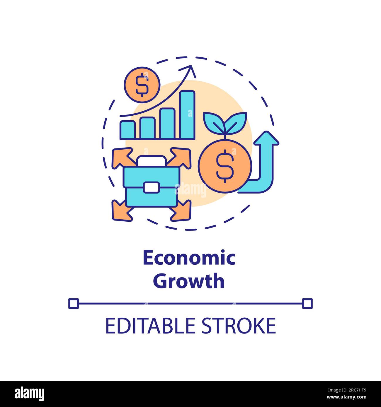 Customizable economic growth icon FDI concept Stock Vector Image & Art ... Customizable economic growth icon FDI concept Stock Vector Image & Art ...