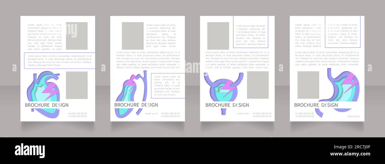 Reasons to visit doctor for checkup blank brochure layout design Stock ...