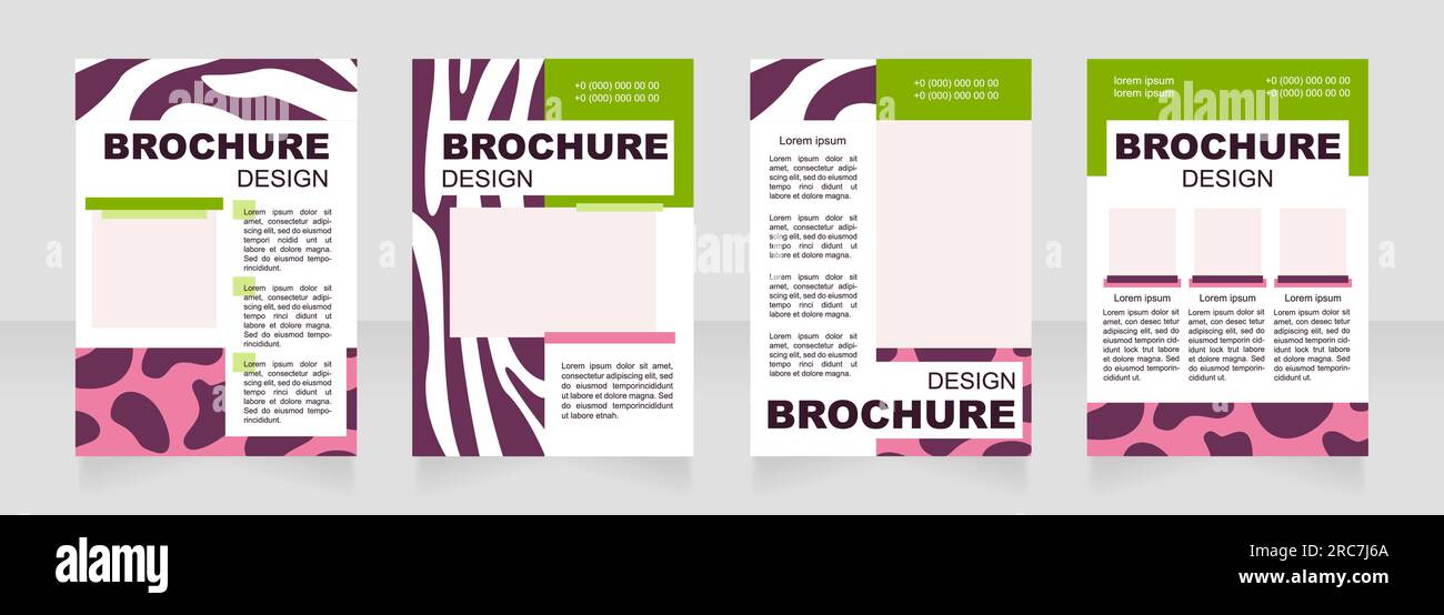 Animal print blank brochure layout design Stock Vector Image & Art - Alamy