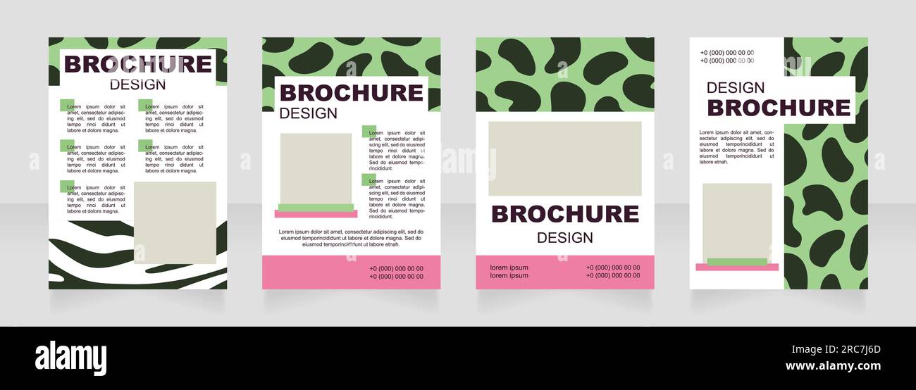 Wildlife blank brochure layout design Stock Vector Image & Art - Alamy