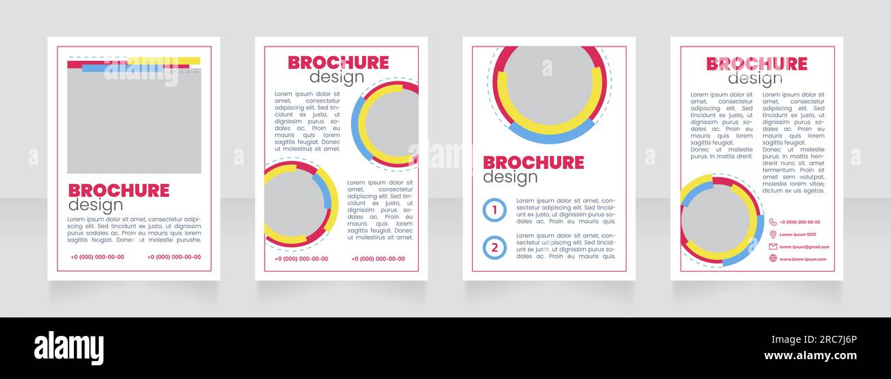 Advertising strategy blank brochure layout design Stock Vector Image ...