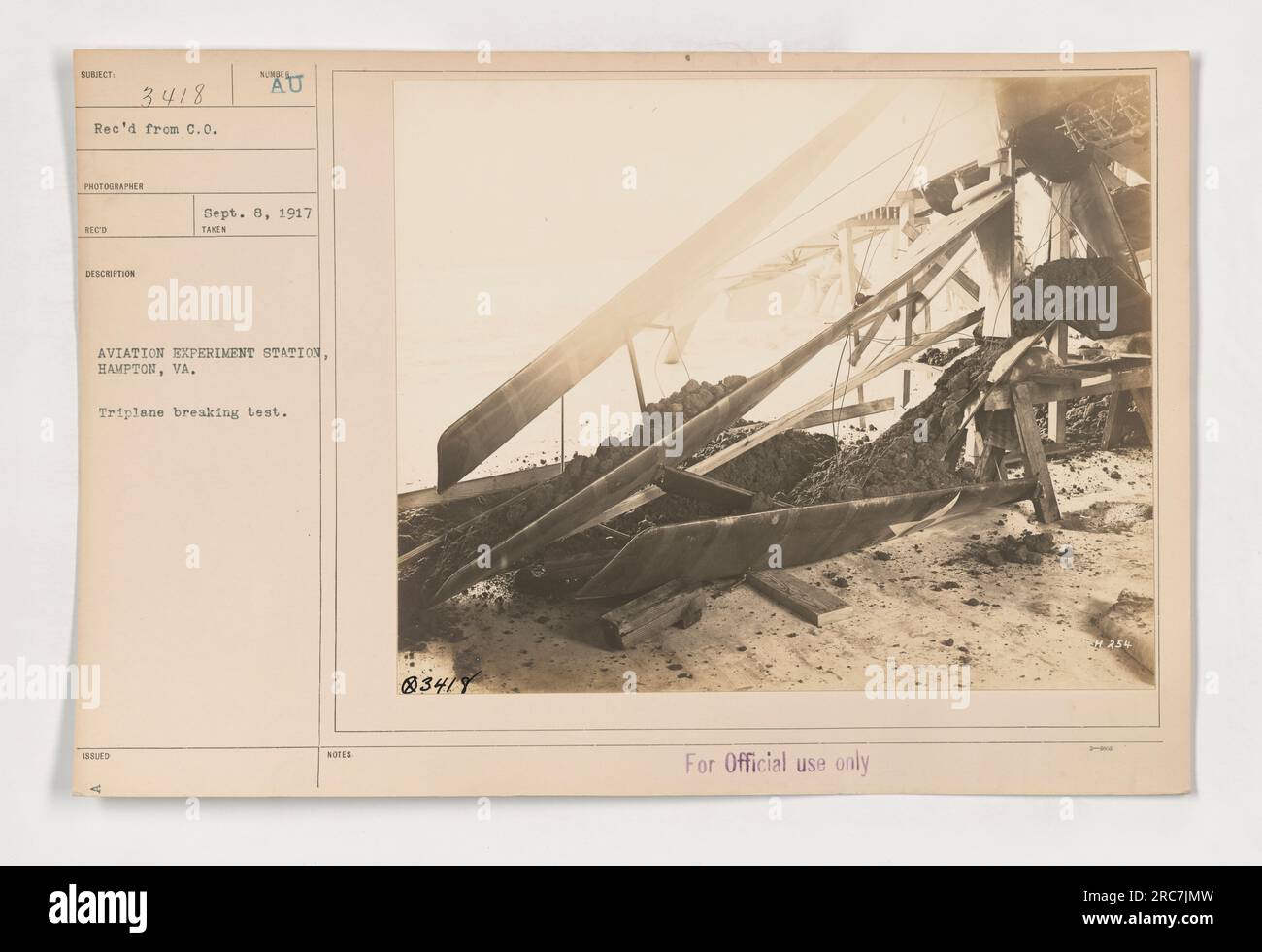 "Aviation Experiment Station in Hampton, Virginia conducting a breaking ...