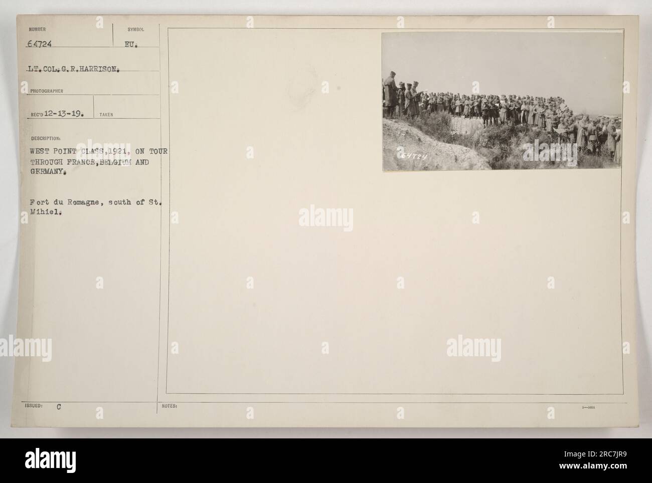 West Point Class of 1921 on a tour of France, Belgium, and Germany ...