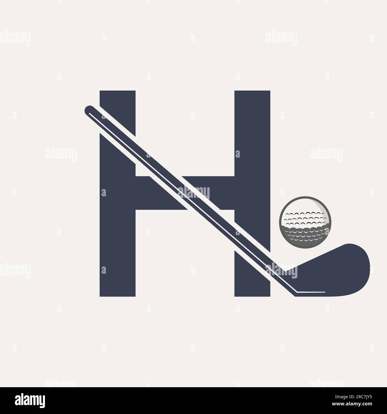 Letter H Hockey Tournament Logo. Ice Hockey Badge Logo Template Stock ...