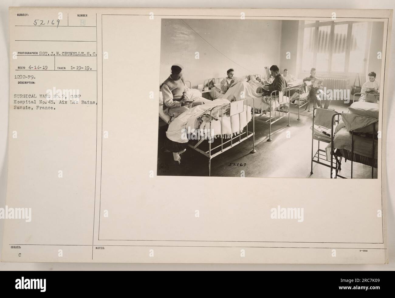 Surgical Ward No. 2 at Camp Hospital No. 45 in Aix les Bains, Savoie ...