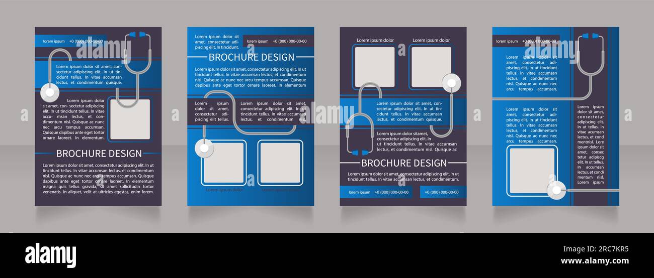 Stages of pregnancy and symptoms blank brochure layout design Stock ...