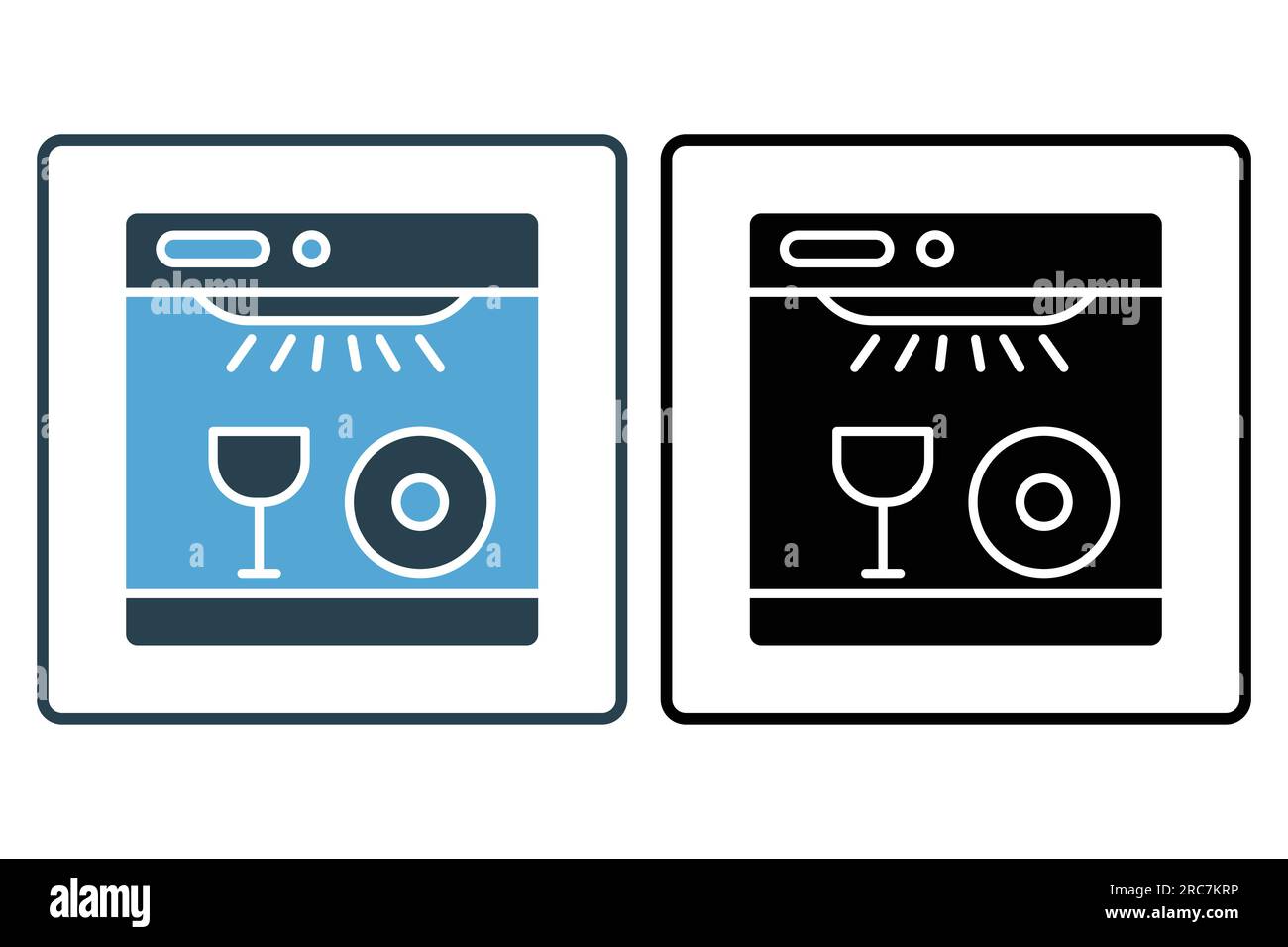 Dishwasher icon Stock Vector Images - Alamy