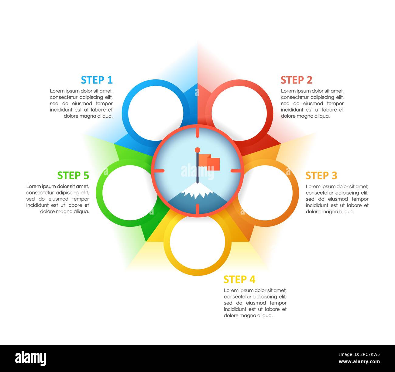 Make life plan infographic chart design template Stock Vector Image ...