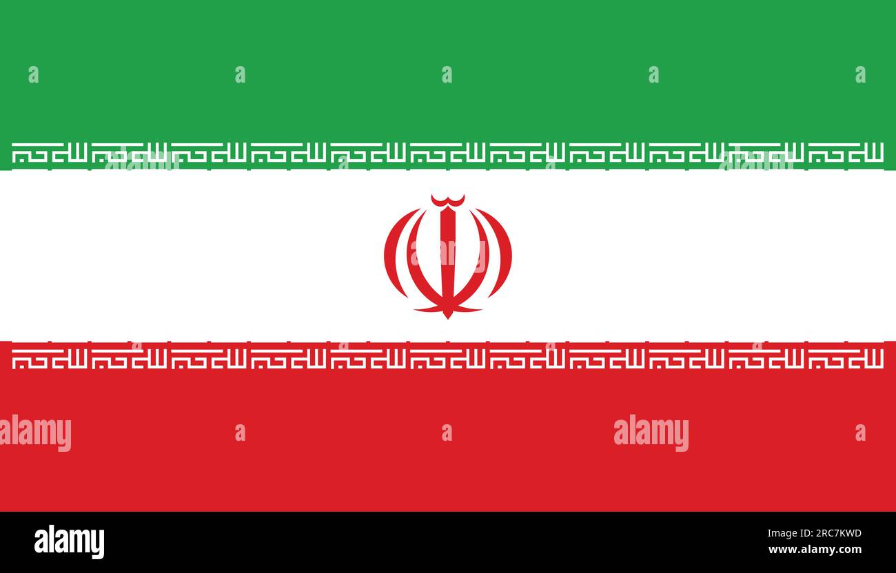 Flat iranian flag hi-res stock photography and images - Alamy