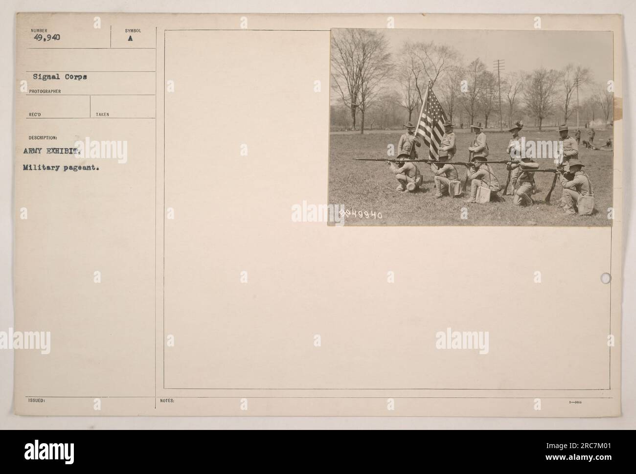 Image featuring a military pageant exhibit during World War One. The ...