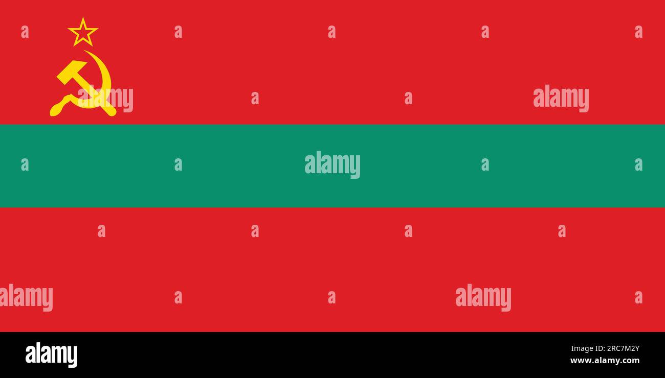 Flag of Transnistria - Vector illustration Stock Vector Image & Art - Alamy
