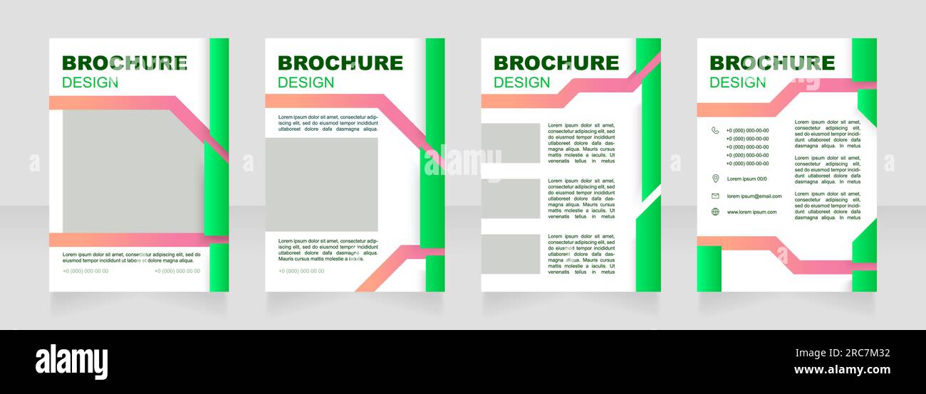 Directing project life cycle blank brochure design Stock Vector Image ...