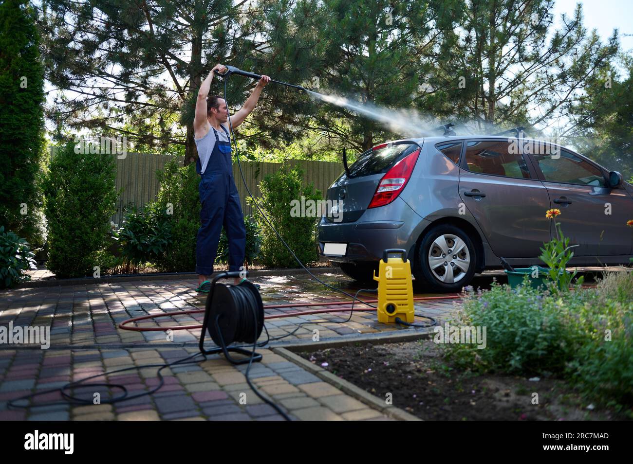 Blue tech pump hi-res stock photography and images - Alamy