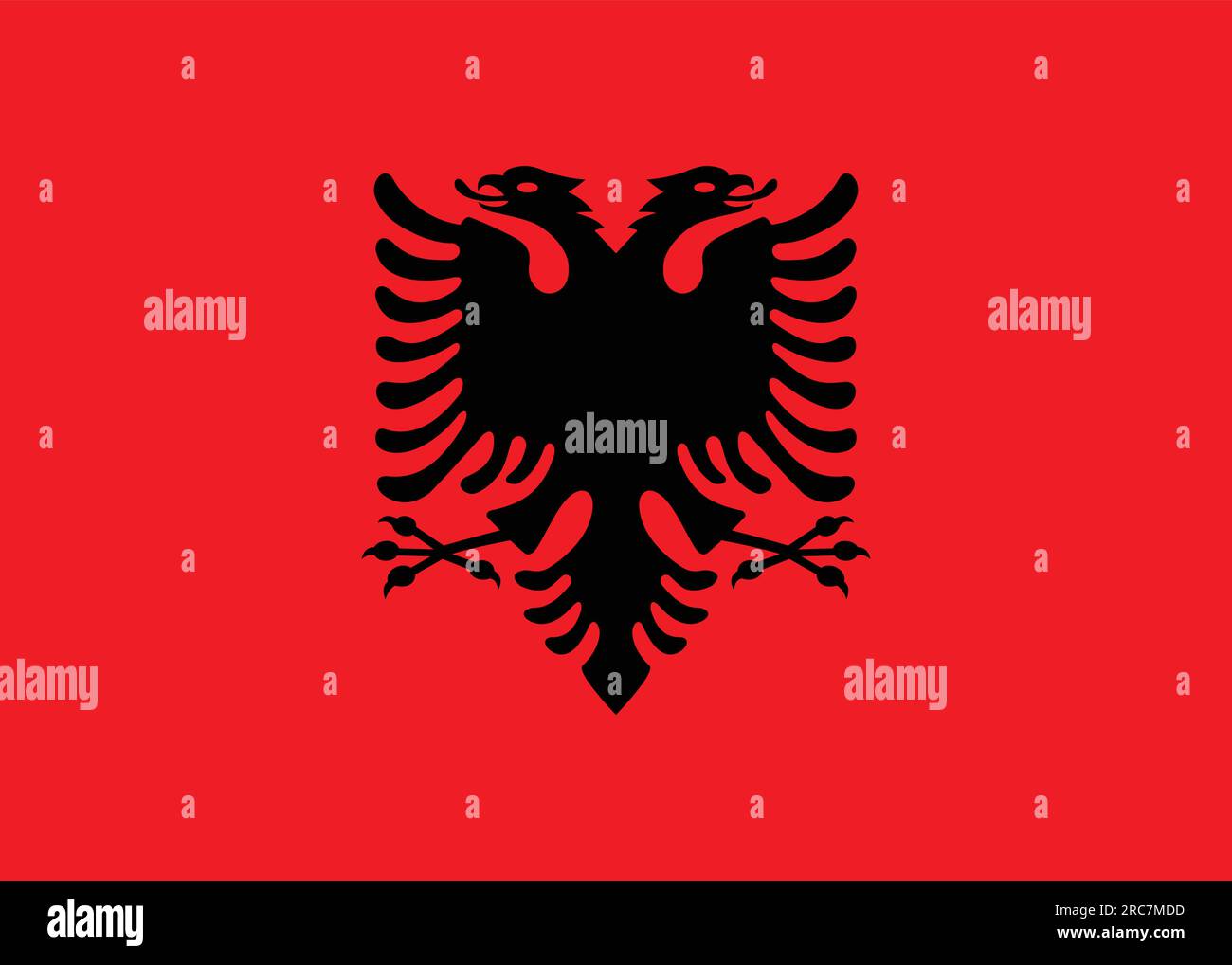 Flag of Albania - Vector illustration Stock Vector Image & Art - Alamy