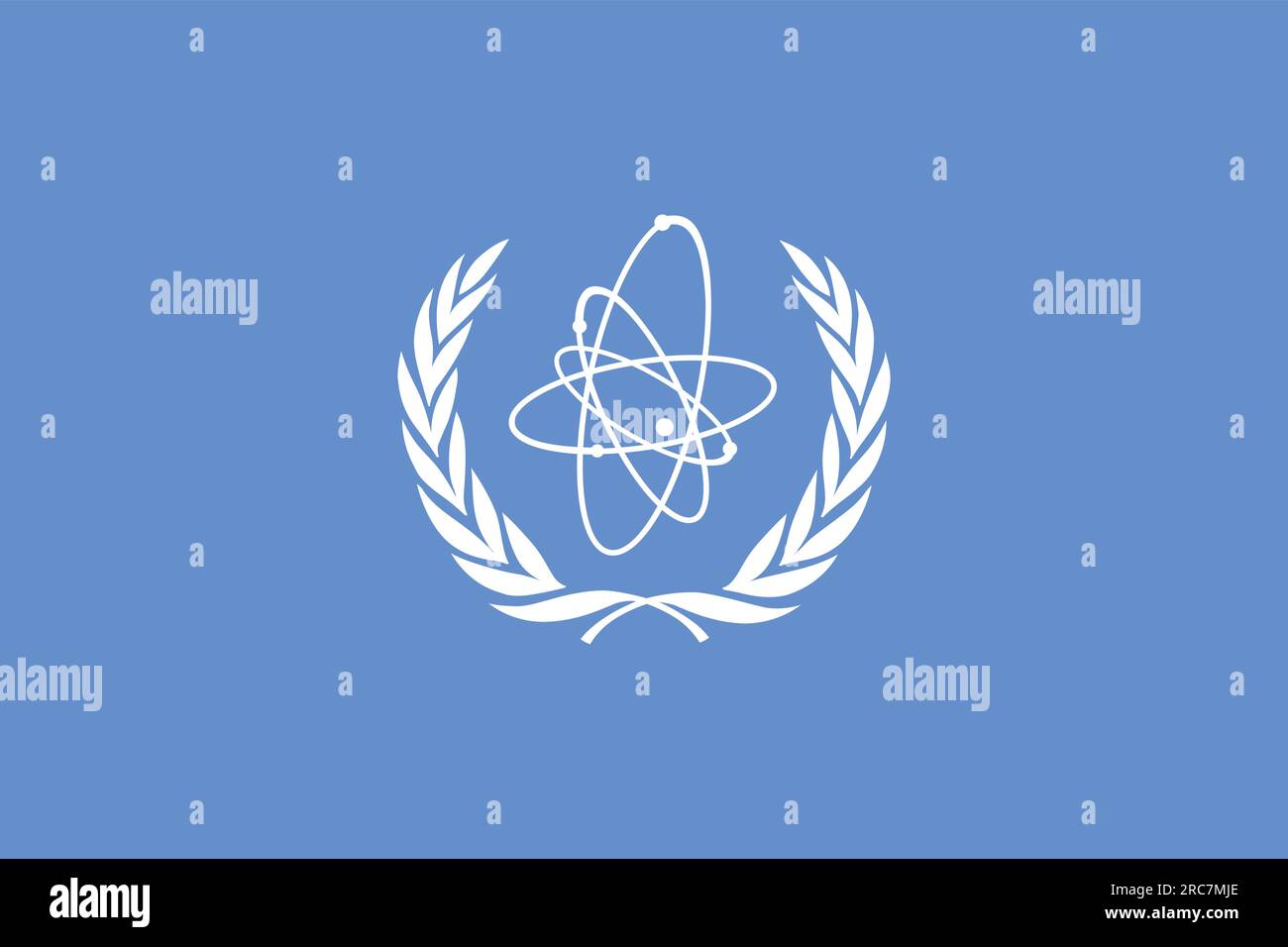 Flag of IAEA - Vector illustration Stock Vector Image & Art - Alamy