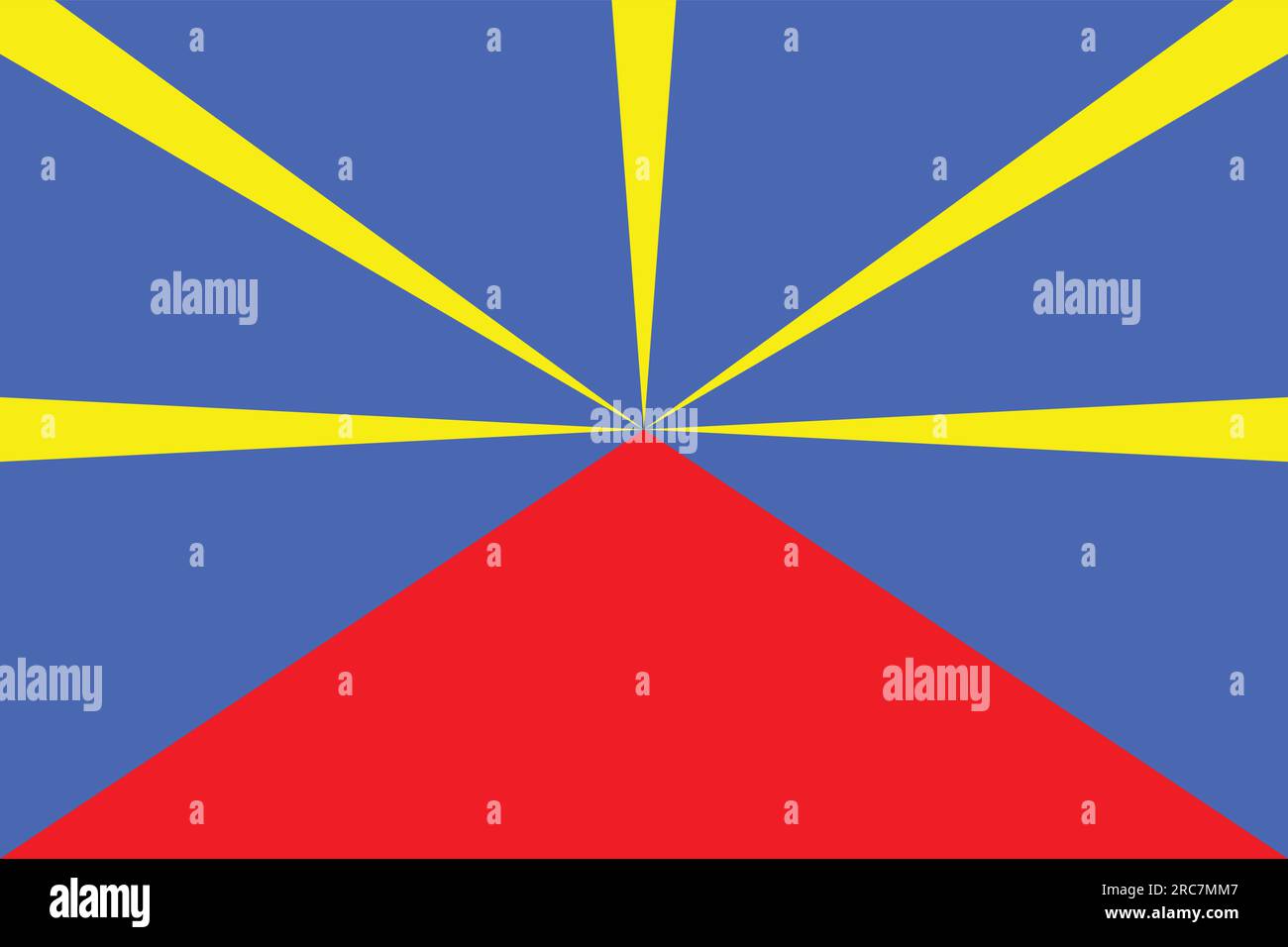 Flag of Reunion - Vector illustration Stock Vector Image & Art - Alamy