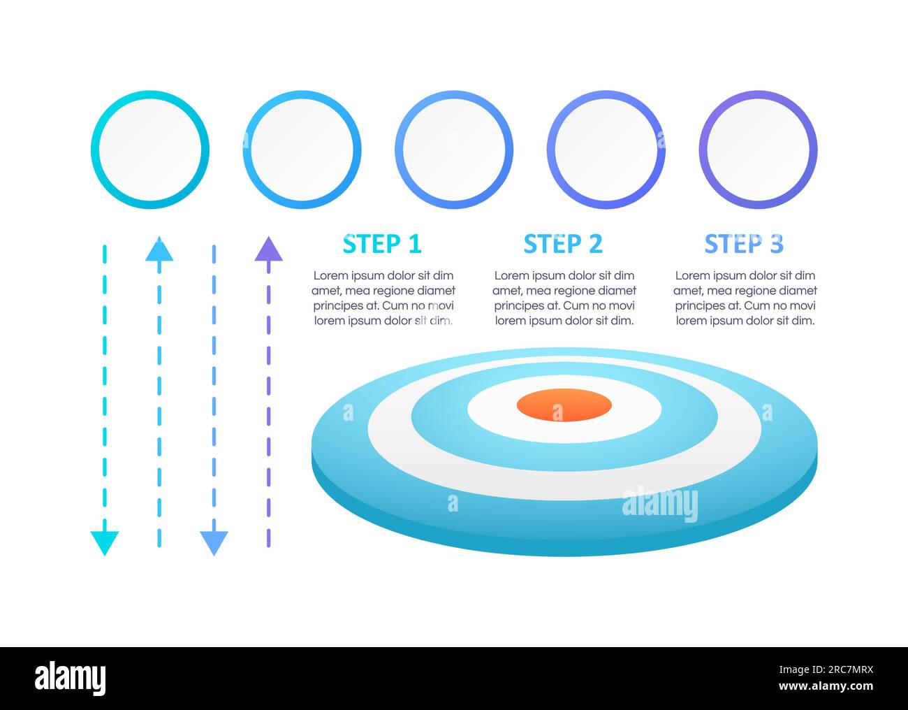 Archery target round shape Stock Vector Images - Alamy