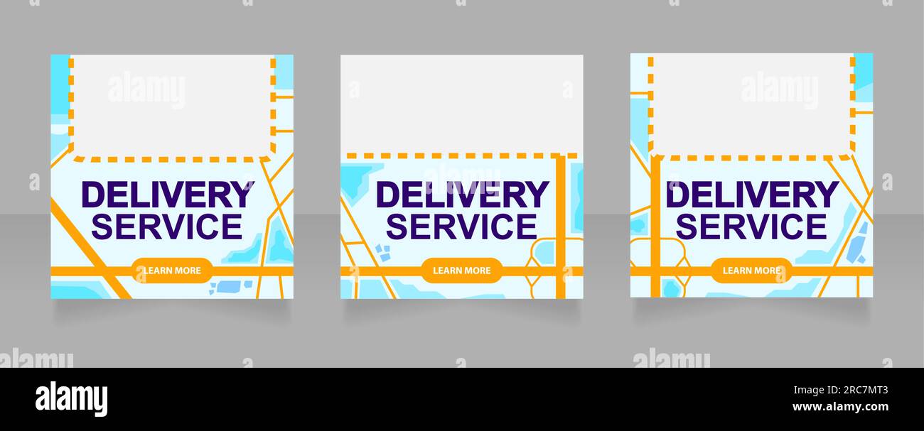 Delivery service promotional web Stock Vector Images - Alamy