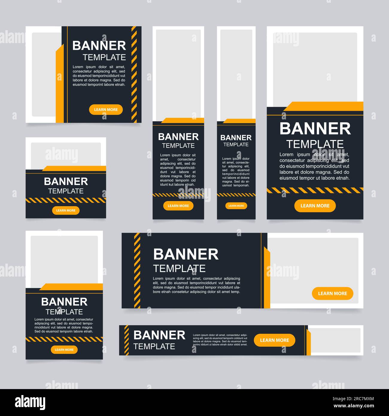 Exclusive brand promotion web banner design template Stock Vector Image ...