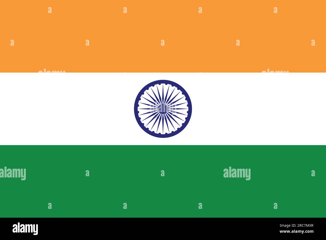 Flag of India - Vector illustration Stock Vector Image & Art - Alamy