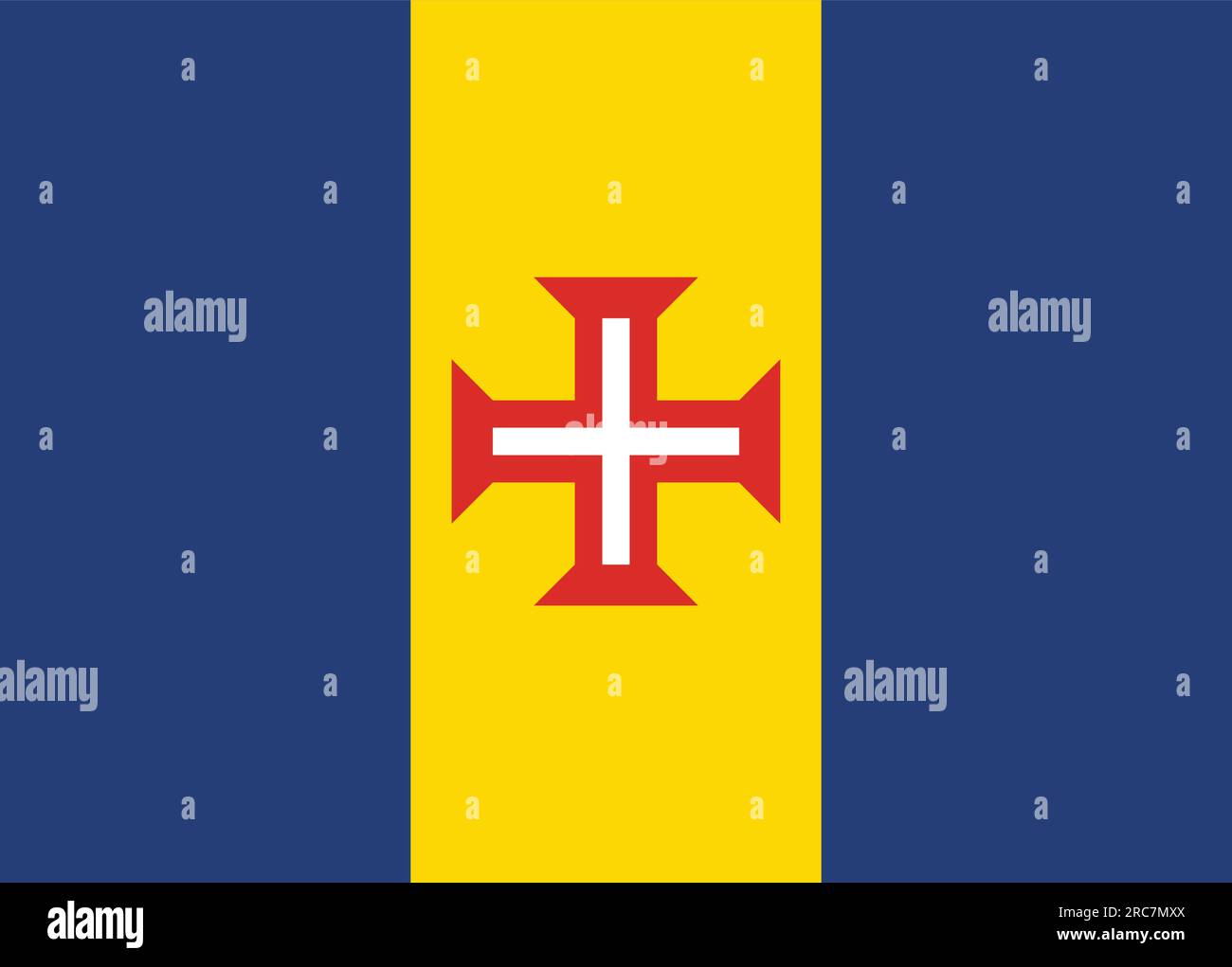 Flag of Madeira - Vector illustration Stock Vector Image & Art - Alamy