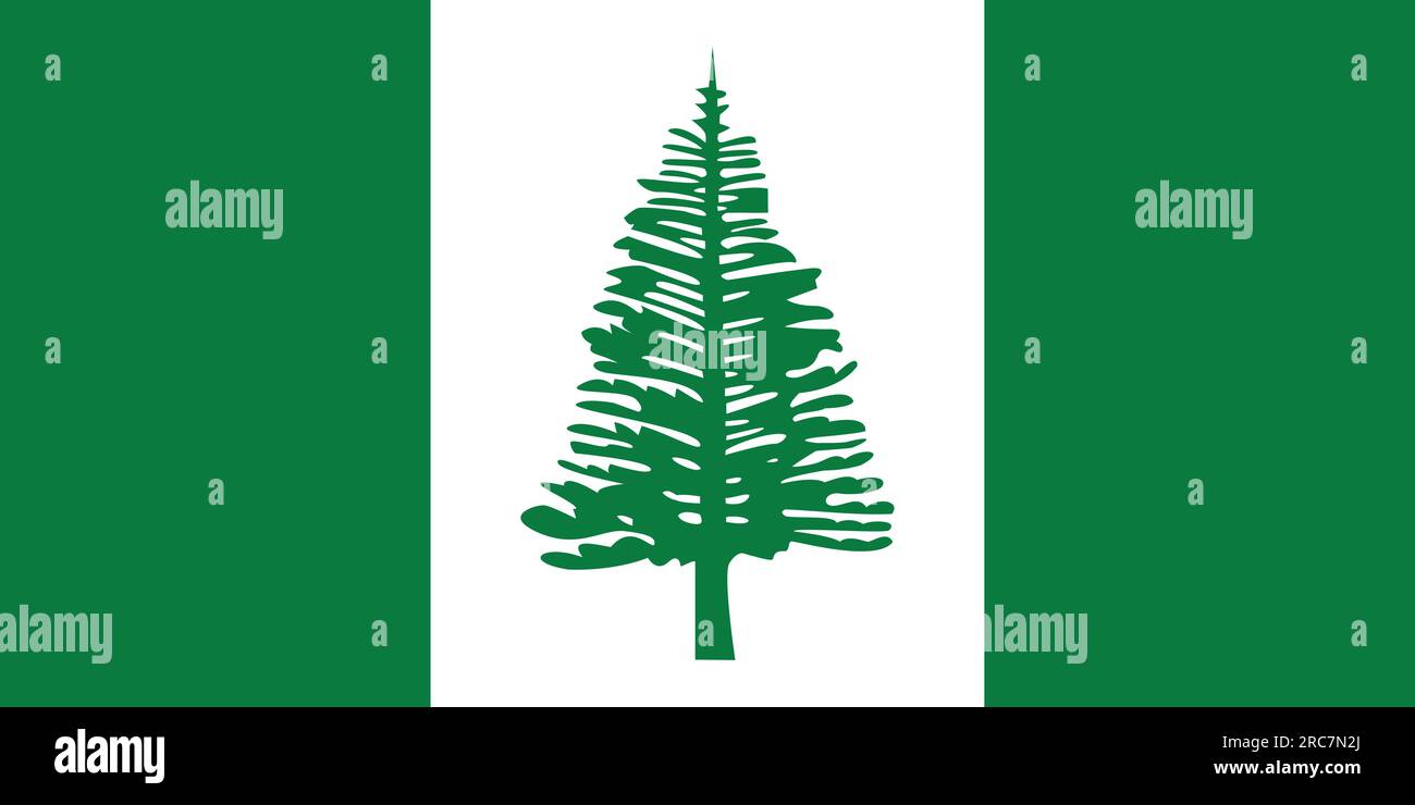 Flag of Norfolk Island - Vector illustration Stock Vector Image & Art ...
