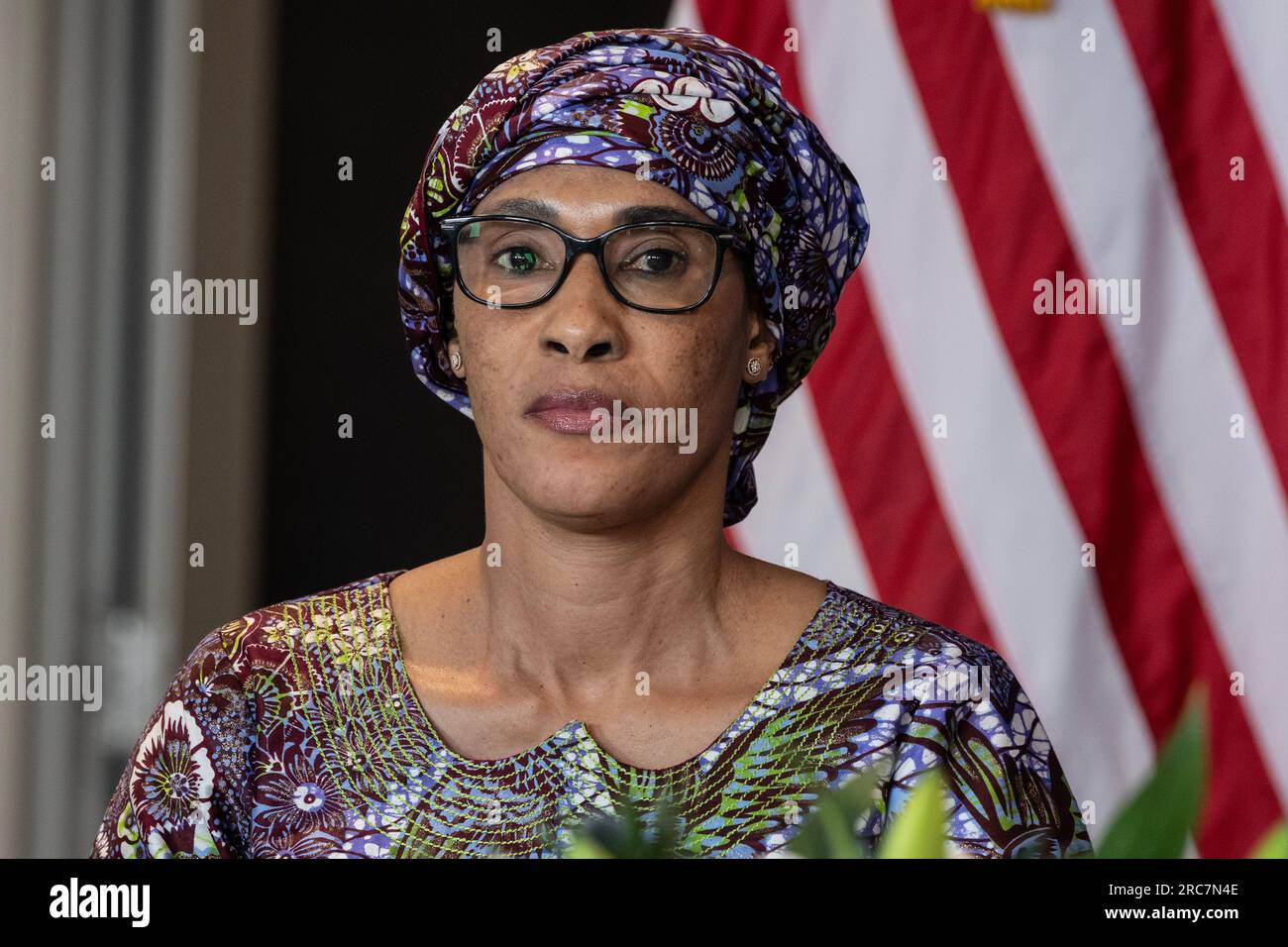 Fatoumatta Barrow, First Lady of The Gambia attends first meeting of ...