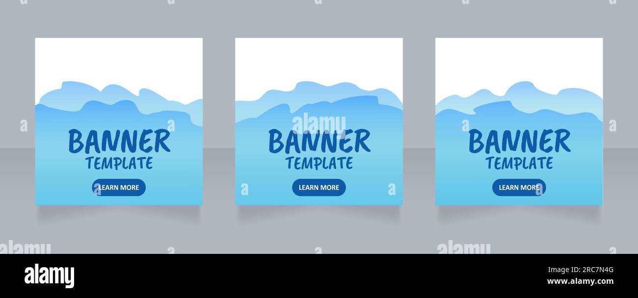 Water sources protection web banner design template Stock Vector Image ...