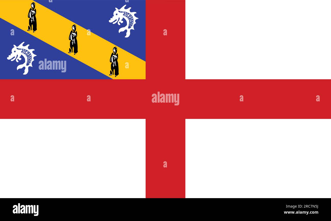 Flag of Herm - Vector illustration Stock Vector Image & Art - Alamy