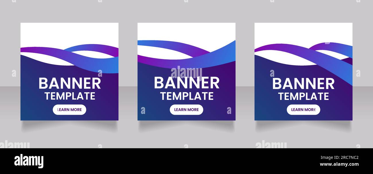 Conference organization service web banner design template Stock Vector ...