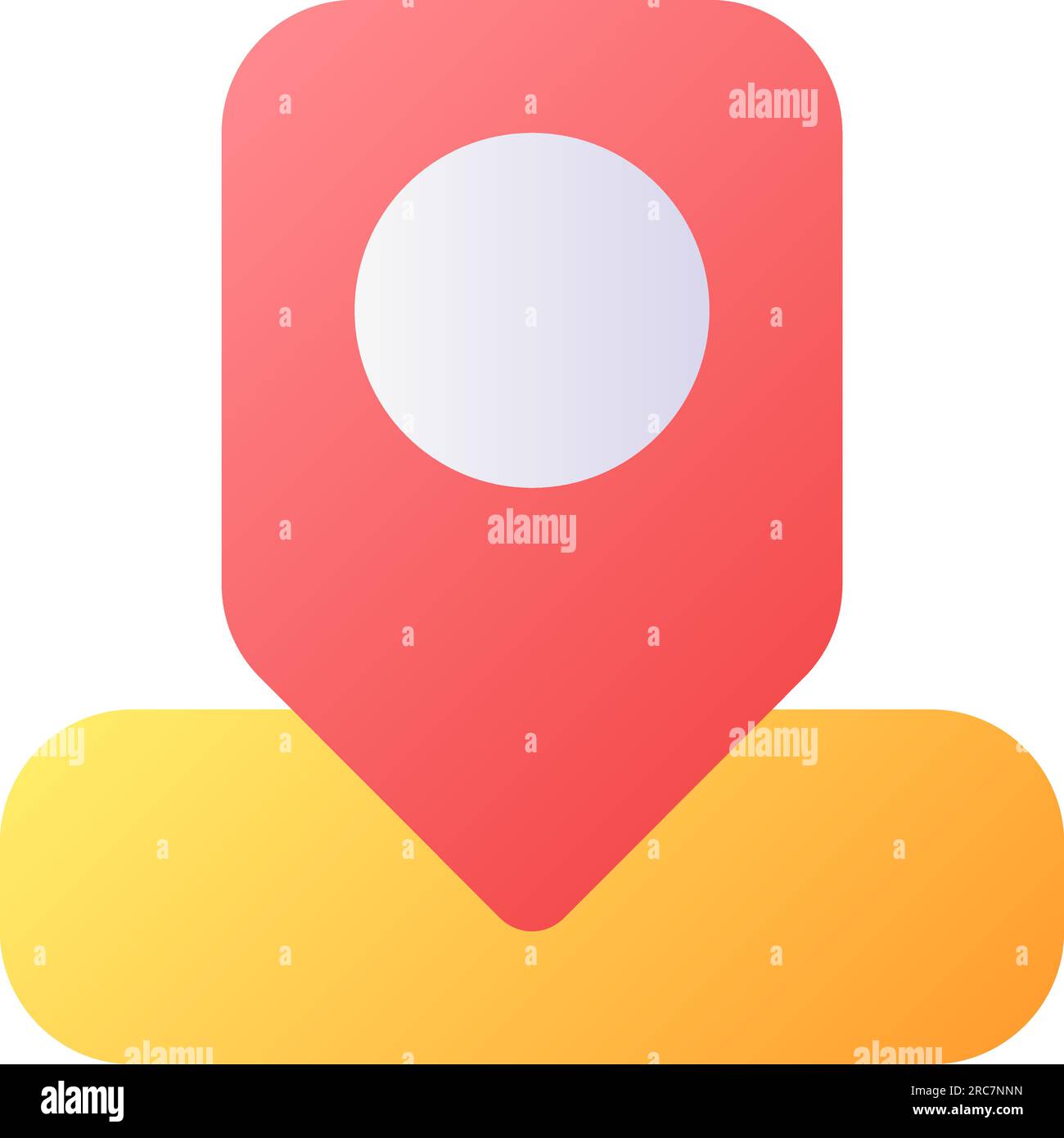 Location pin pixel perfect flat gradient color ui icon Stock Vector Image & Art - Alamy