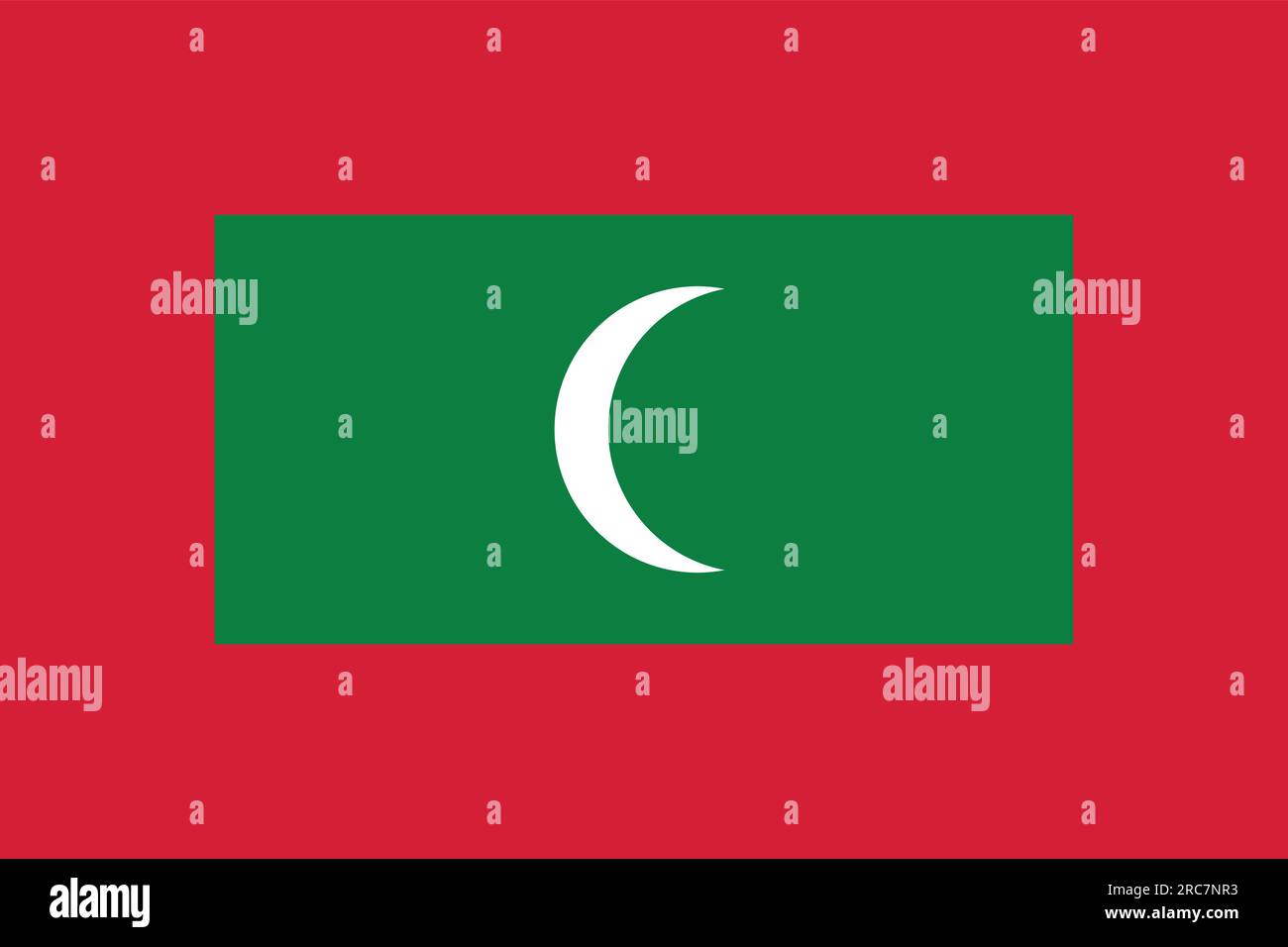 Flag of Maldives - Vector illustration Stock Vector Image & Art - Alamy