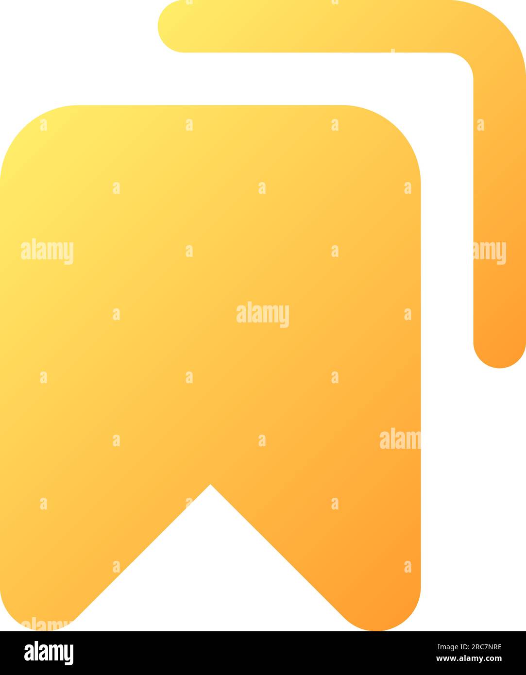 Saved messages pixel perfect flat gradient color ui icon Stock Vector Image & Art - Alamy