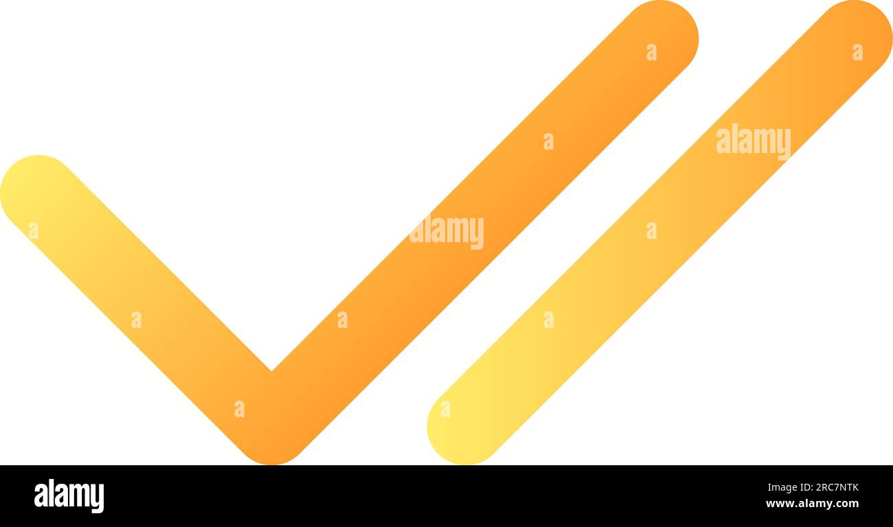 Double checkmark pixel perfect flat gradient color ui icon Stock Vector ... Double checkmark pixel perfect flat gradient color ui icon Stock Vector ...