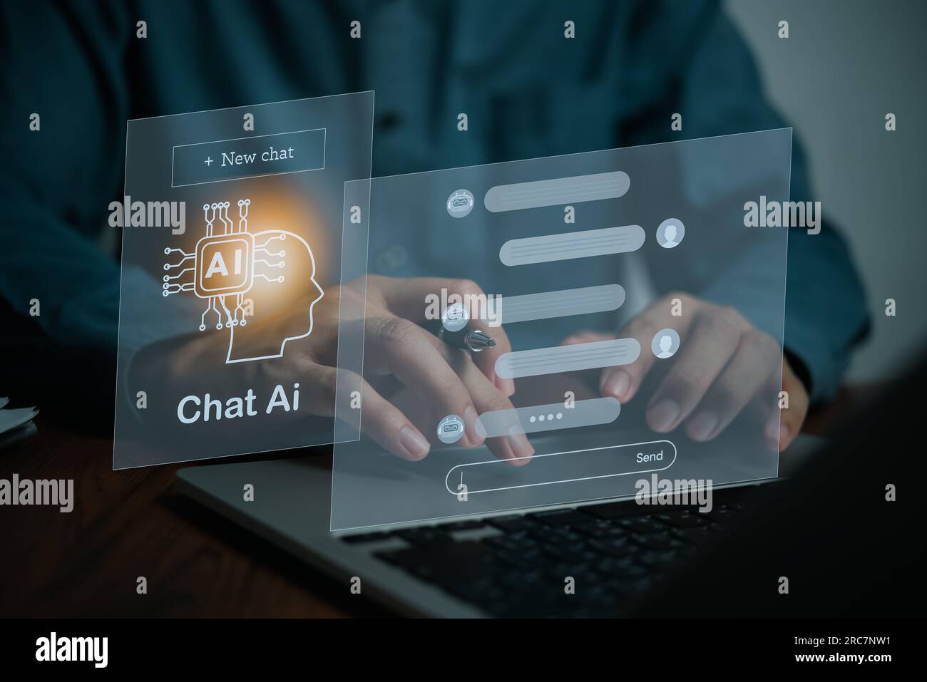 Chatbot conversation Ai Artificial Intelligence technology online ... Chatbot conversation Ai Artificial Intelligence technology online ...
