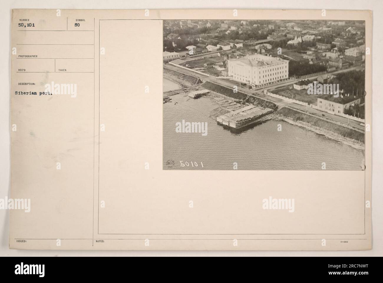 American soldiers cross the snowy terrain near a Siberian port during ...