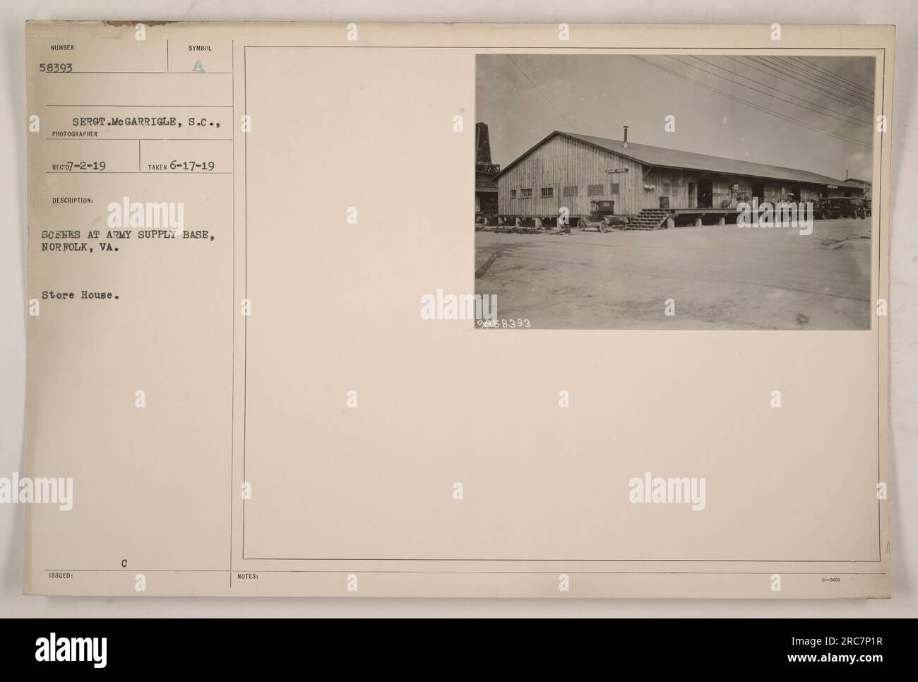 A photograph capturing scenes at the Army Supply Base in Norfolk, VA ...
