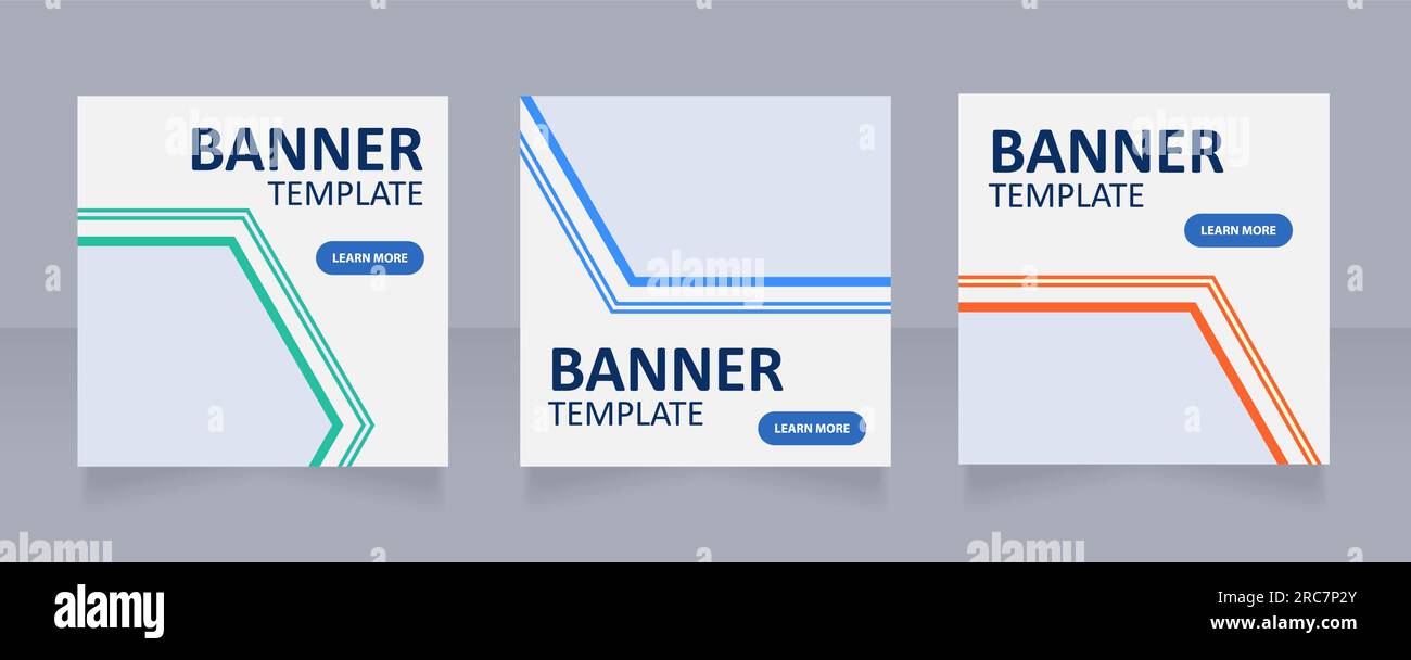 Science and technology web banner design template Stock Vector Image ...