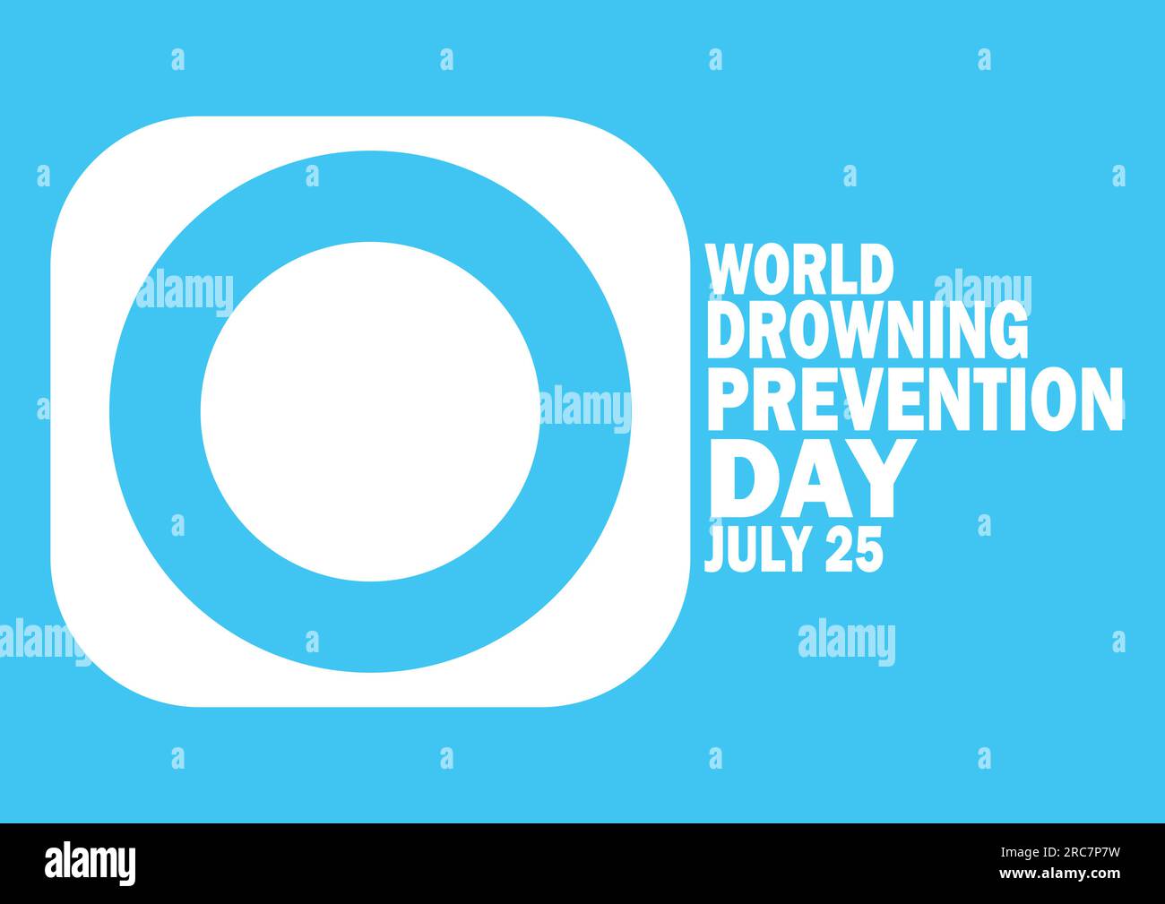 World Drowning Prevention Day Vector illustration. July 25. Holiday ...