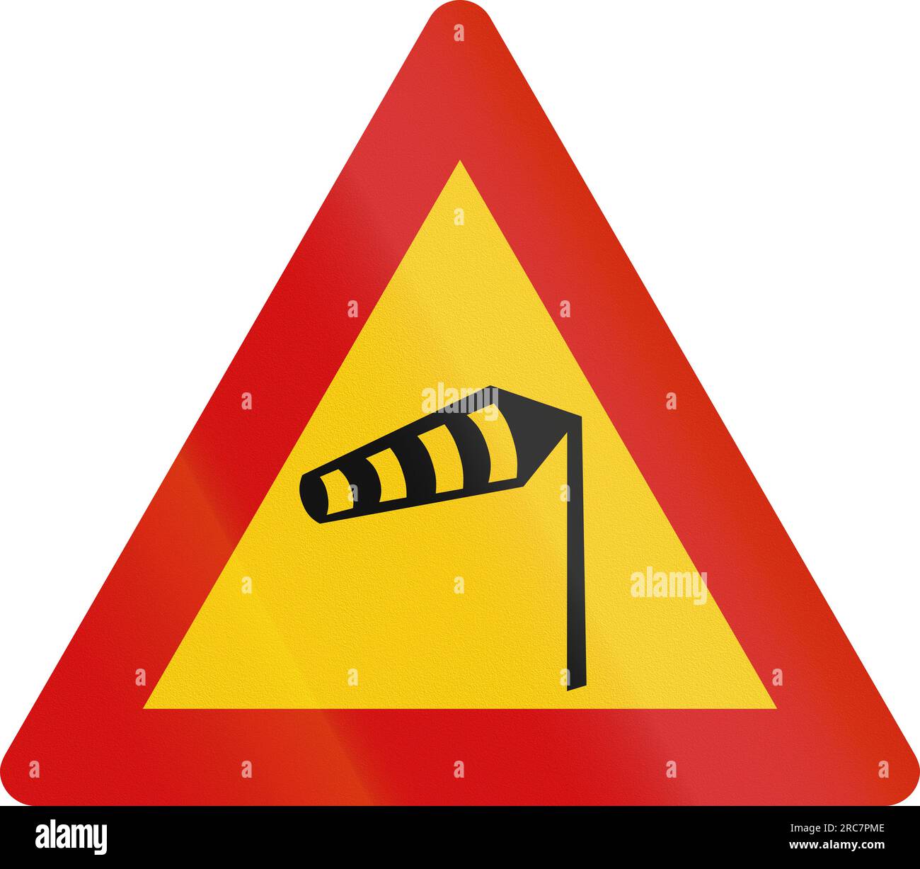 Road sign in Iceland - Dangerous crosswinds Stock Photo - Alamy