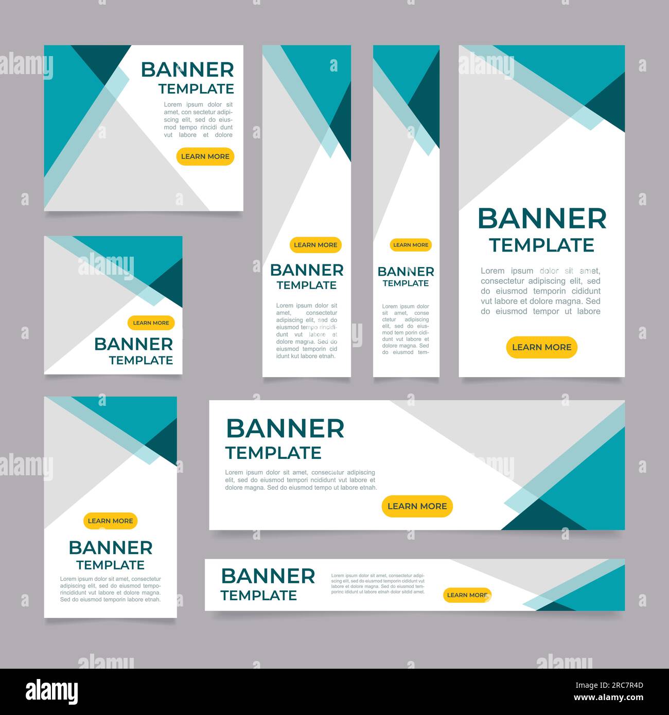 Employee training programs web banner design template Stock Vector ...