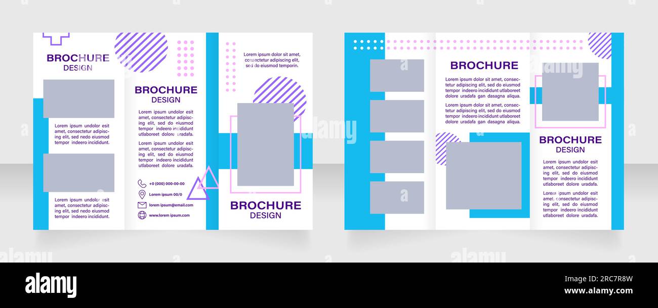 Geometry class trifold brochure template design Stock Vector Image ...