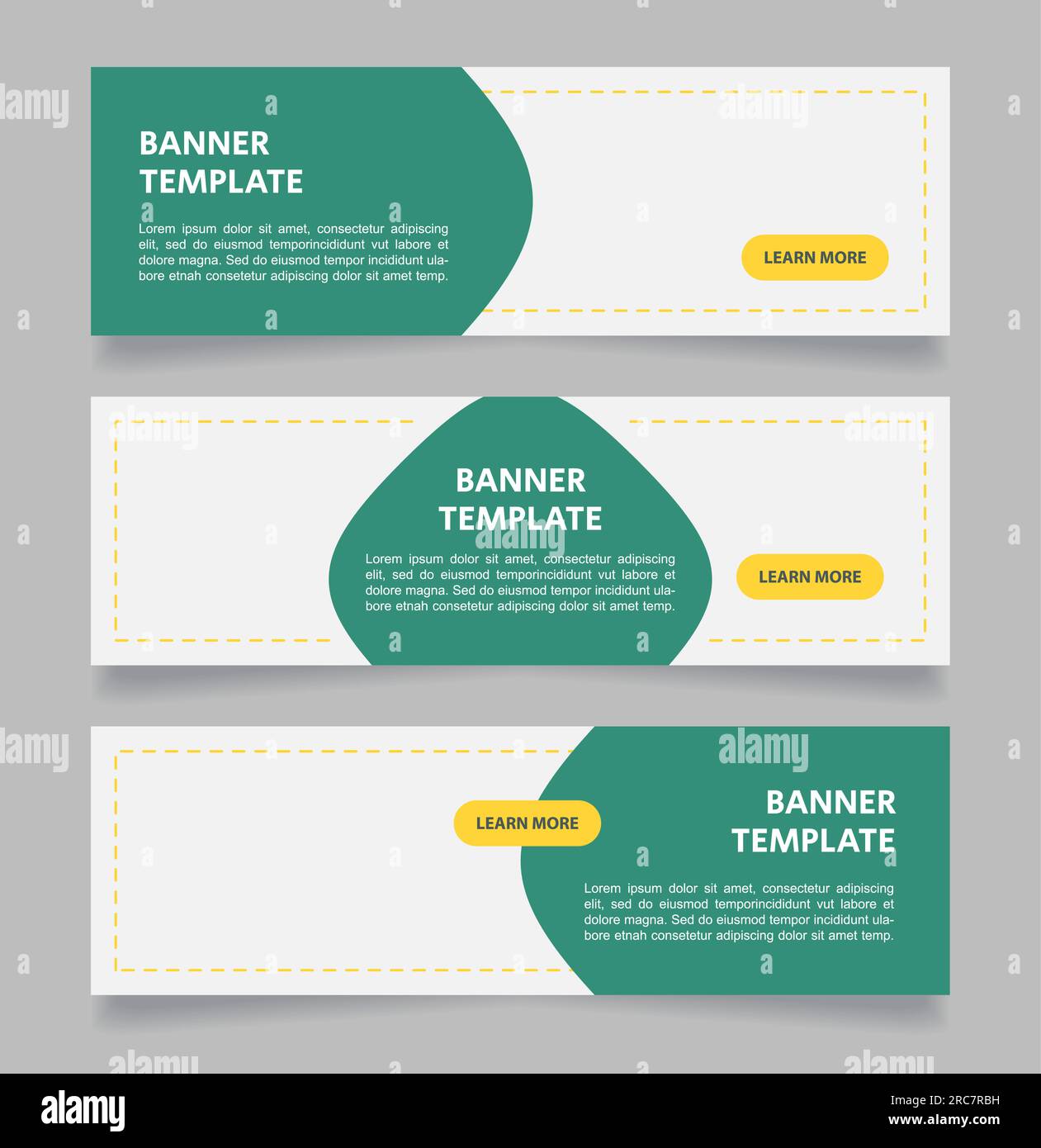 Organic cosmetic products web banner design template Stock Vector Image ...