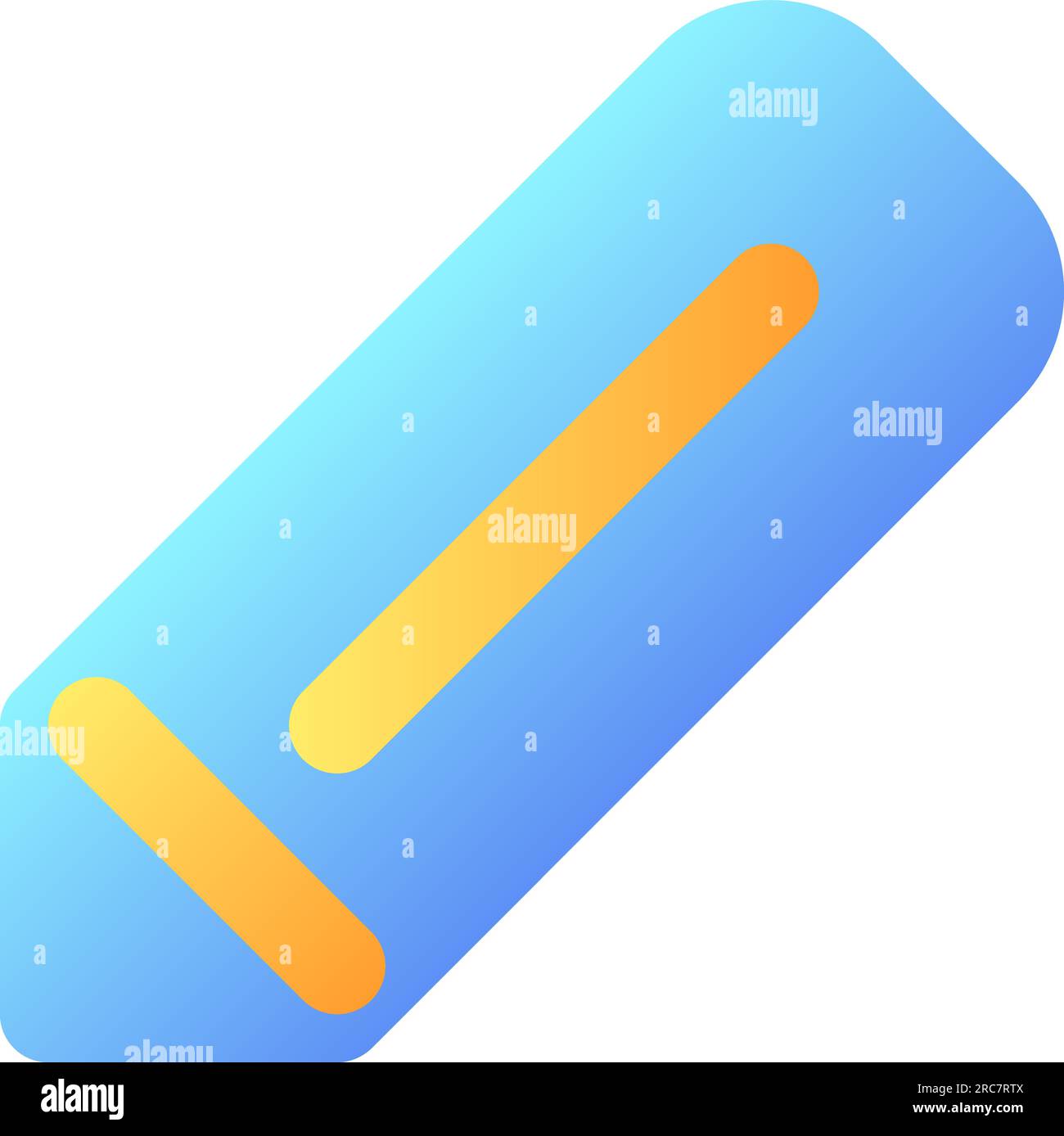 Pencil pixel perfect flat gradient color ui icon Stock Vector Image & Art - Alamy